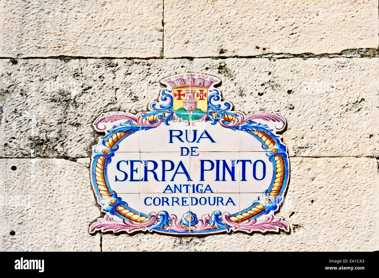 Portugal sign tile wall hi-res stock photography and images - Alamy