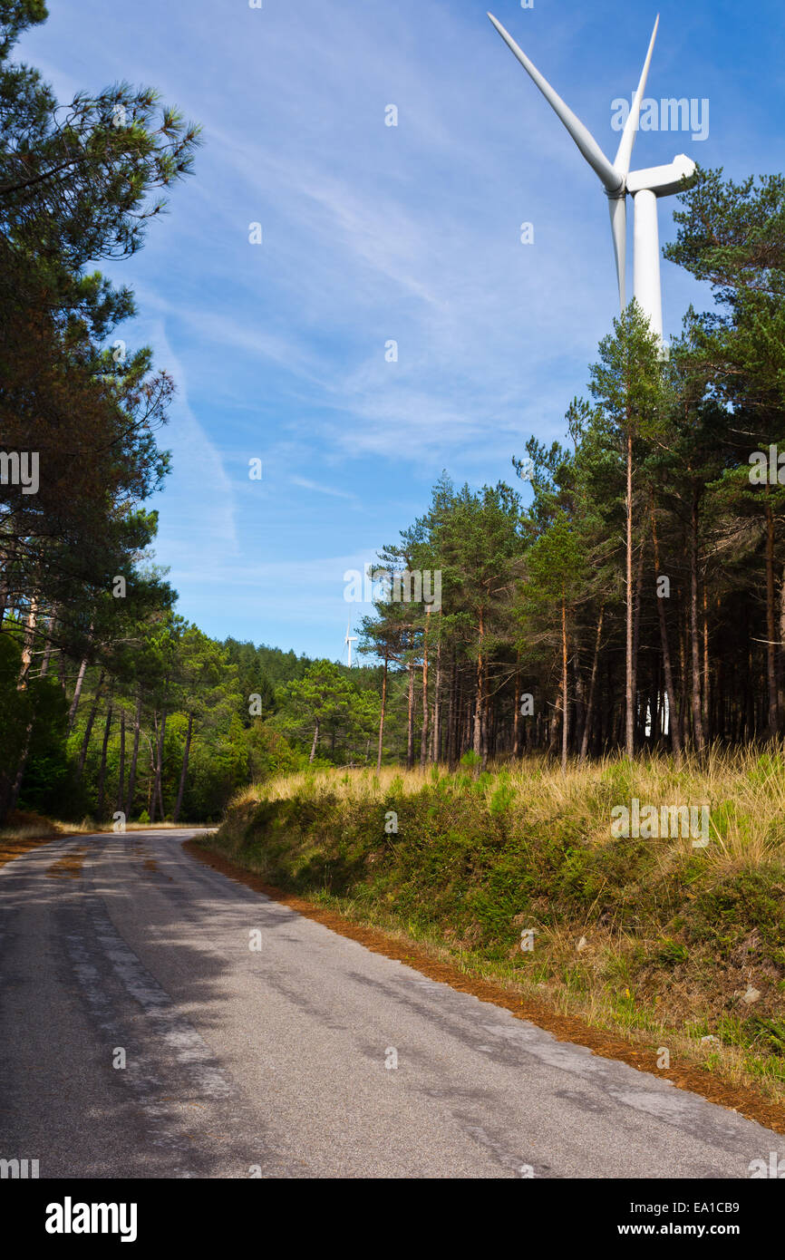Wind turbine electrical power pole hi-res stock photography and images ...