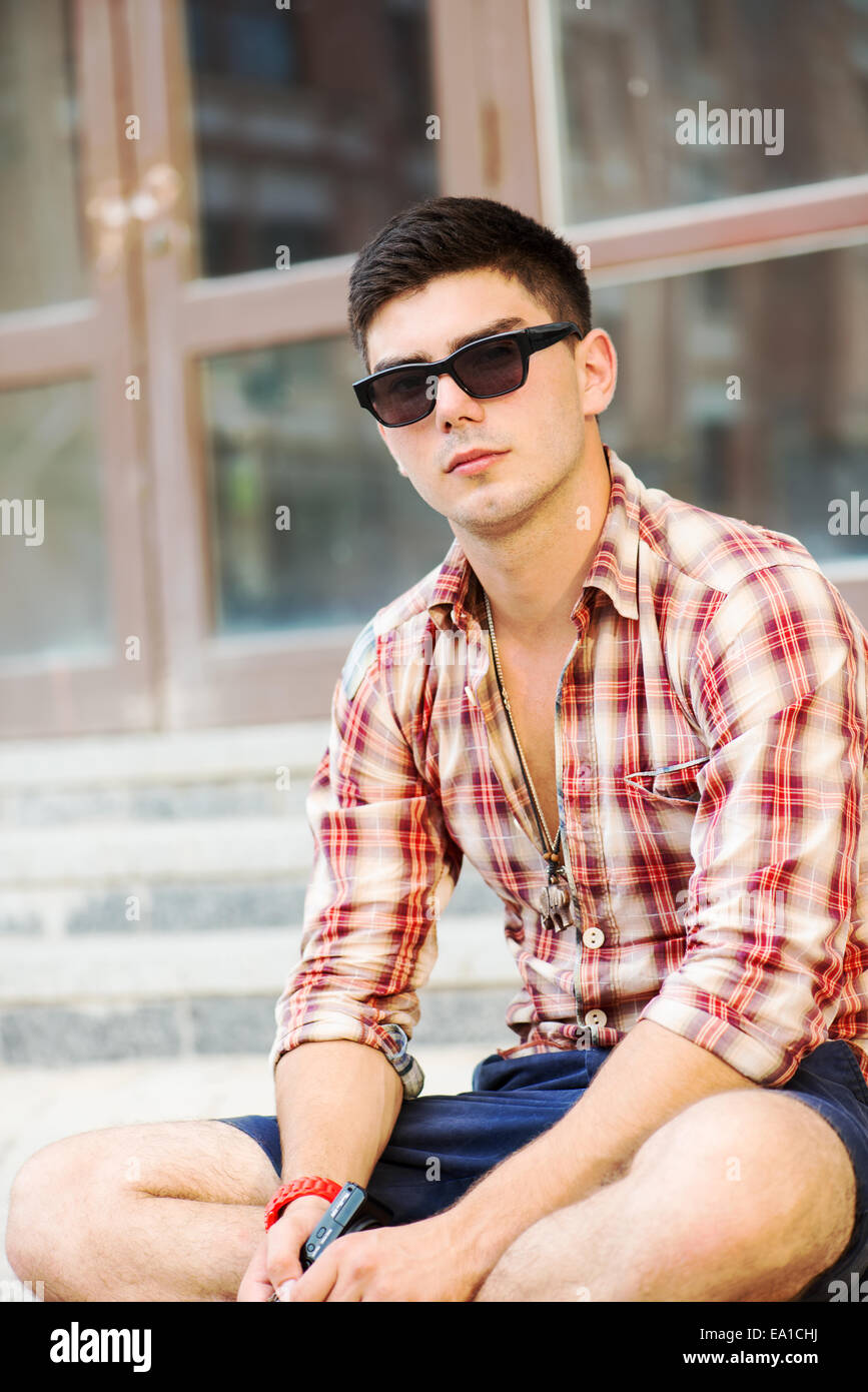Cool looking young men Stock Photo - Alamy