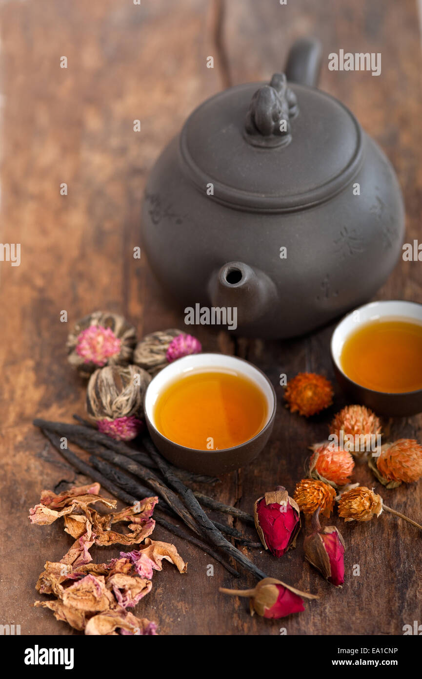 Chinese style herbal floral tea Stock Photo - Alamy