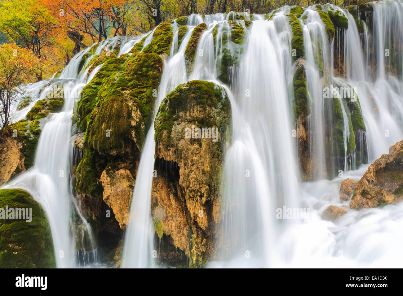 autumn waterfall closeup Stock Photo - Alamy