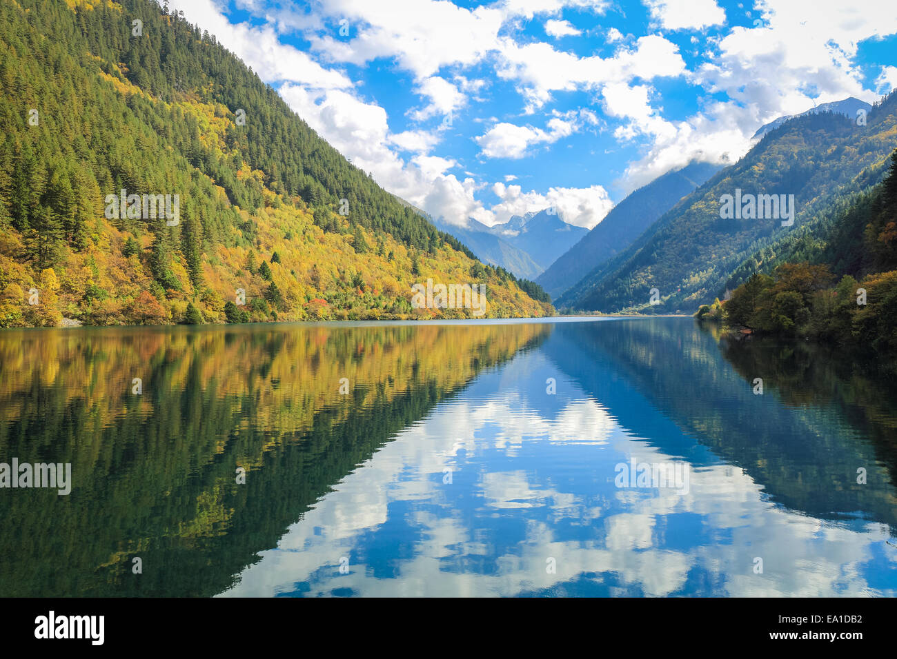 colorful lakes and reflection Stock Photo - Alamy
