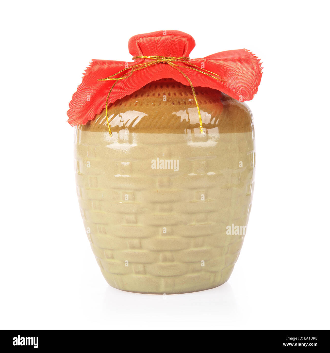 rice wine jar on white background Stock Photo - Alamy
