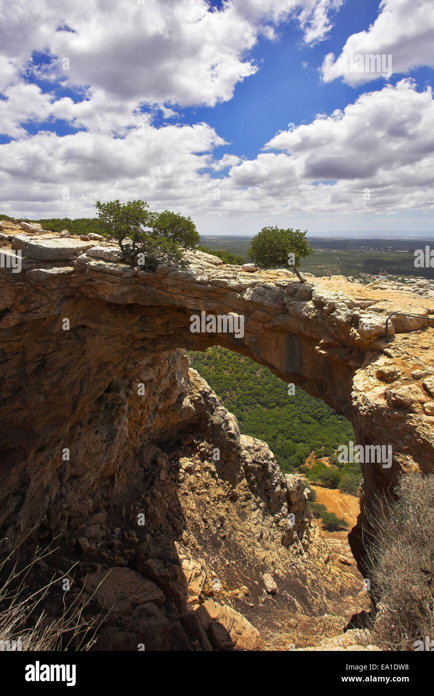 Cave and the natural bridge in mountains Stock Photo - Alamy