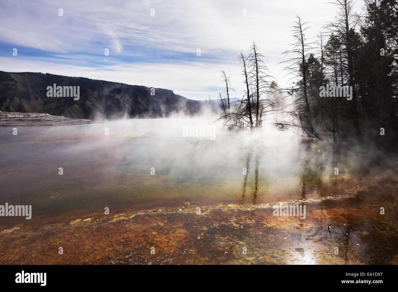 The geothermal lake Stock Photo - Alamy