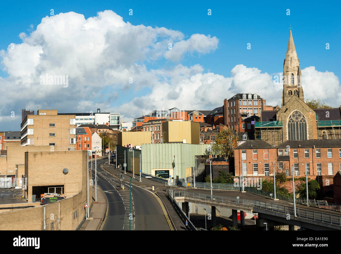 The Contemporary and Lace Market area of Nottingham City, before ...