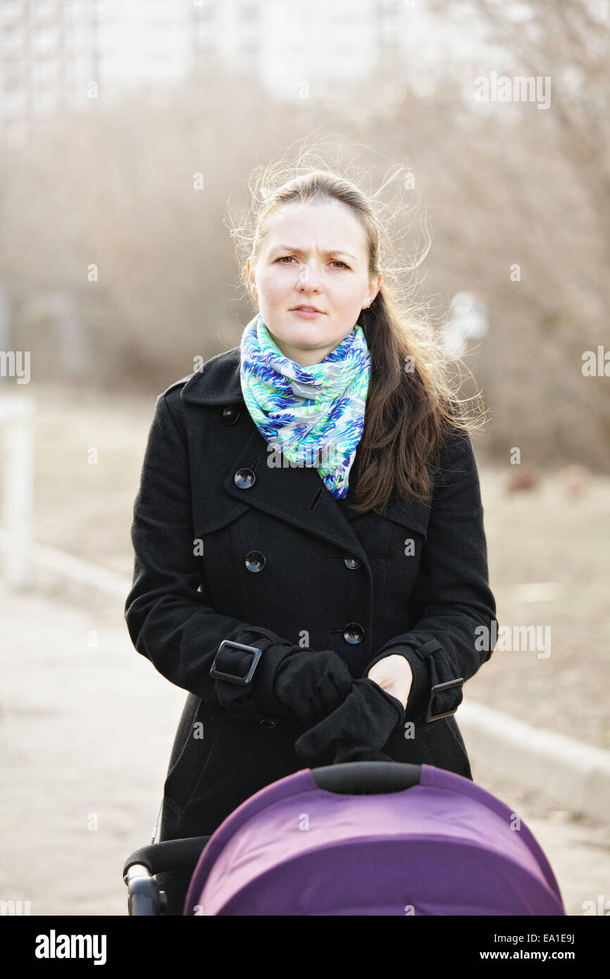 Woman stroller walking hi-res stock photography and images - Alamy