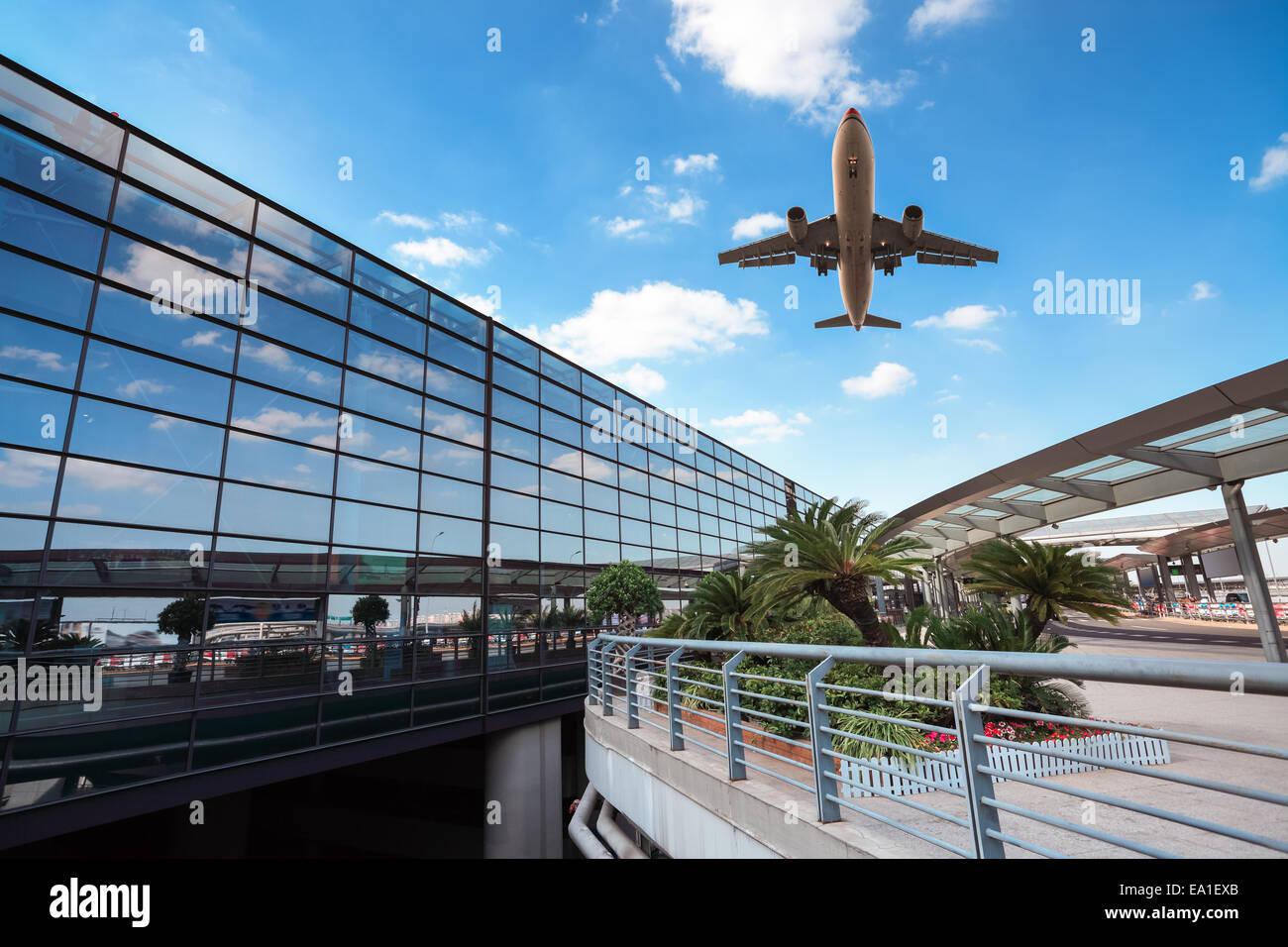 modern airport terminal and aircraft Stock Photo - Alamy