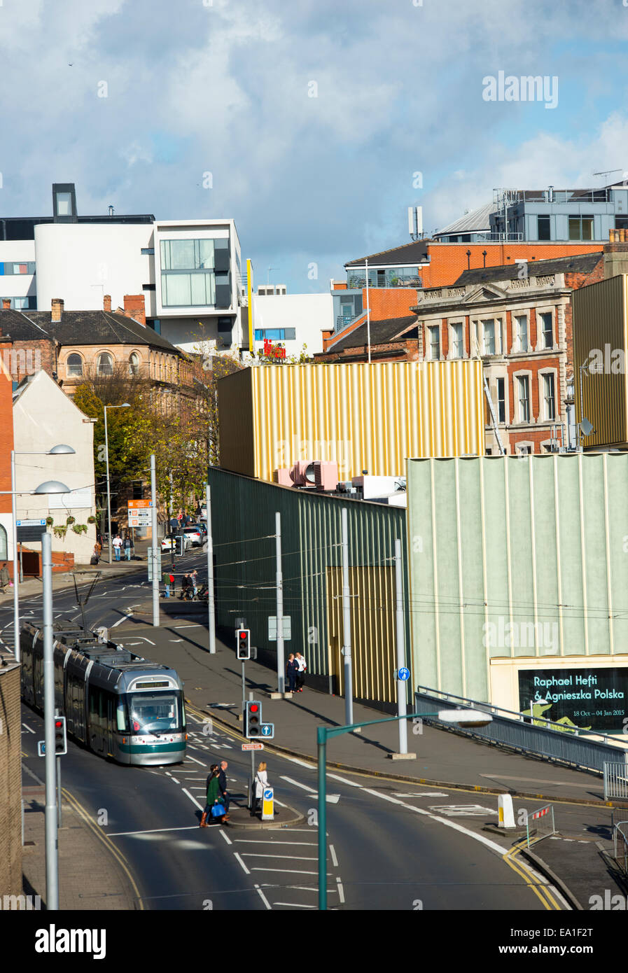 The Contemporary and Lace Market area of Nottingham City, England UK ...