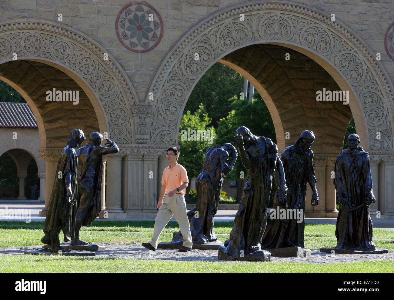 "The Burghers of Calais" bronze sculptures by Auguste Rodin at Stanford ...
