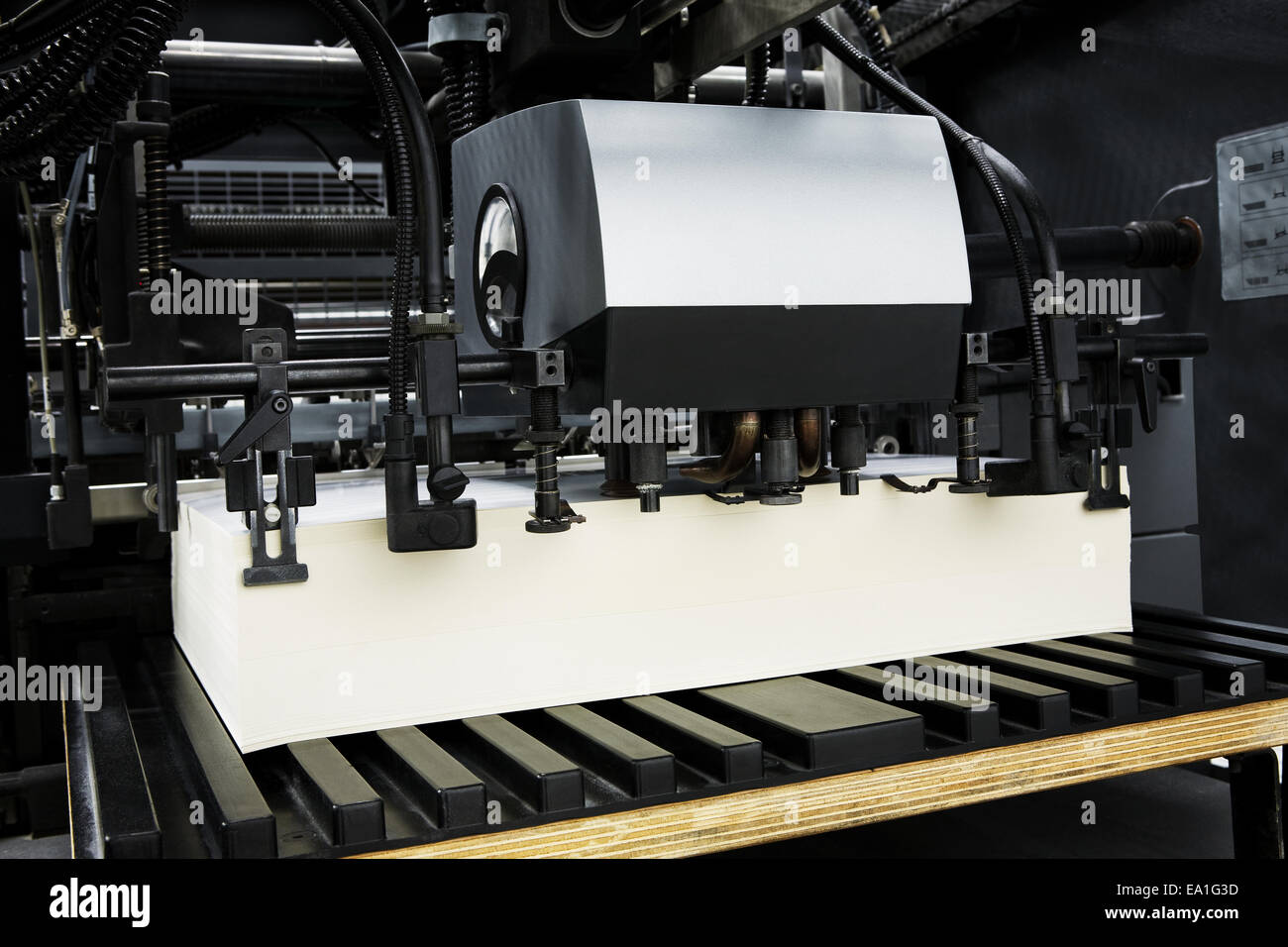 The equipment for a press Stock Photo - Alamy