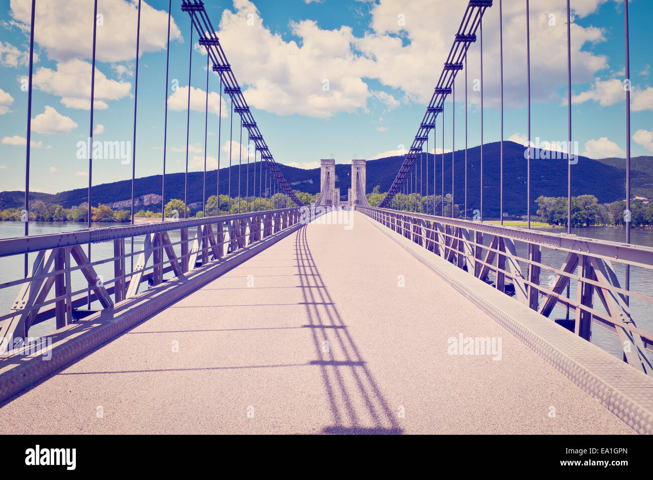 Bridge pylon cable support transport hi-res stock photography and ...