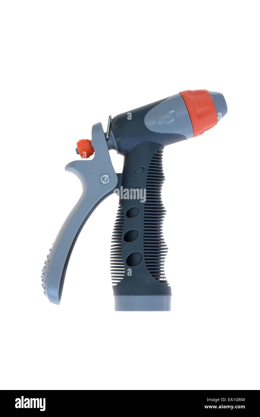 Plastic garden hose nozzle Cut Out Stock Images & Pictures - Alamy