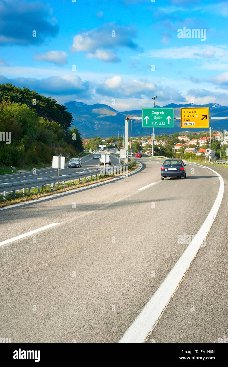 Highway in Croatia Stock Photo - Alamy