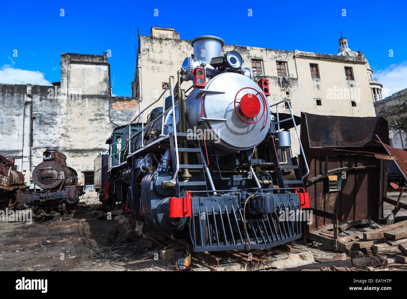 Shiny steam engine Stock Photo - Alamy