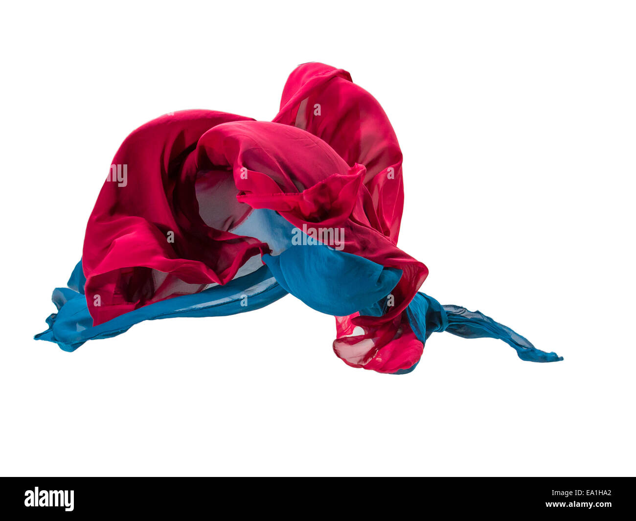 abstract pieces of textile motion Stock Photo - Alamy