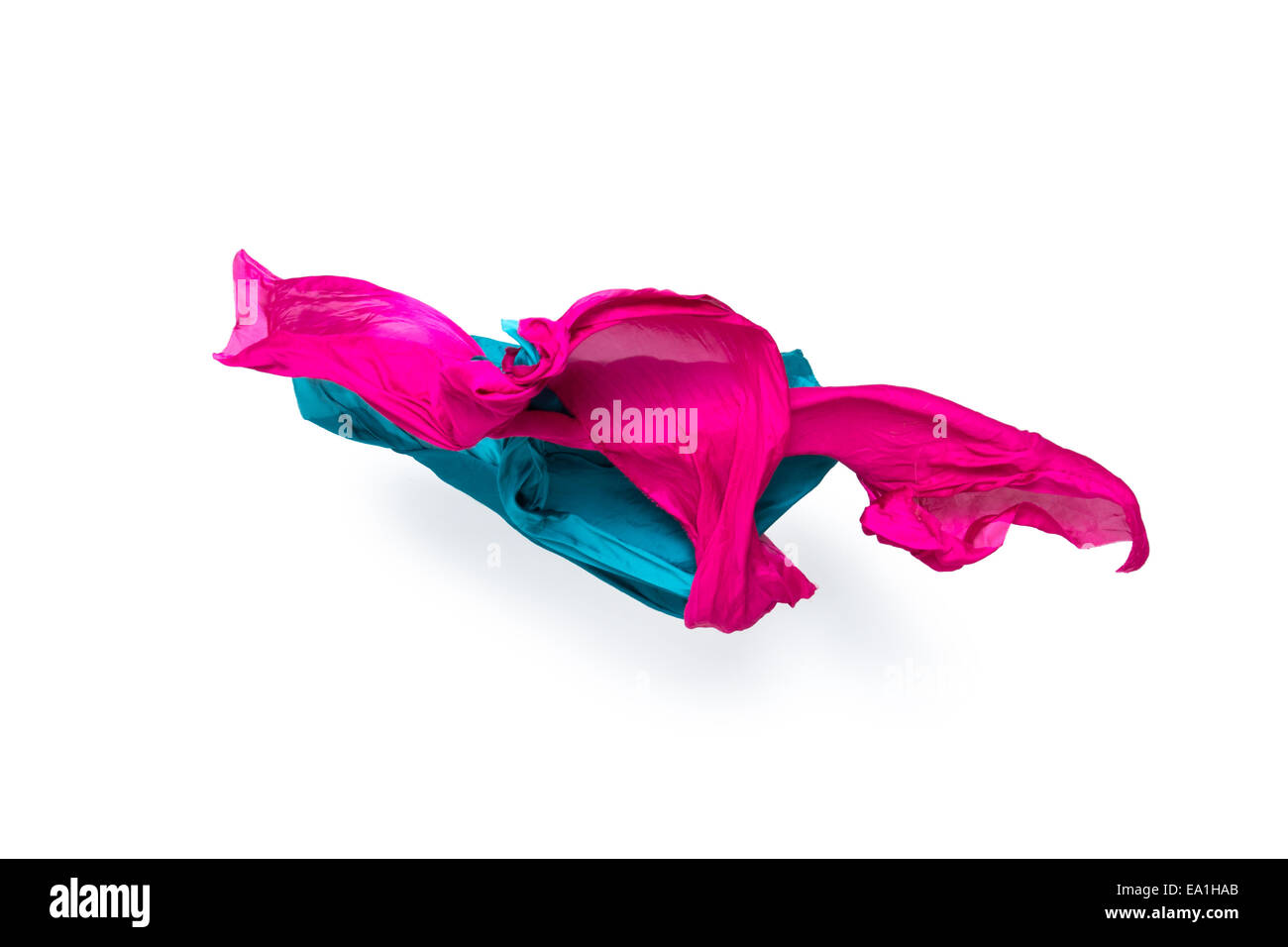 abstract pieces of textile motion Stock Photo - Alamy