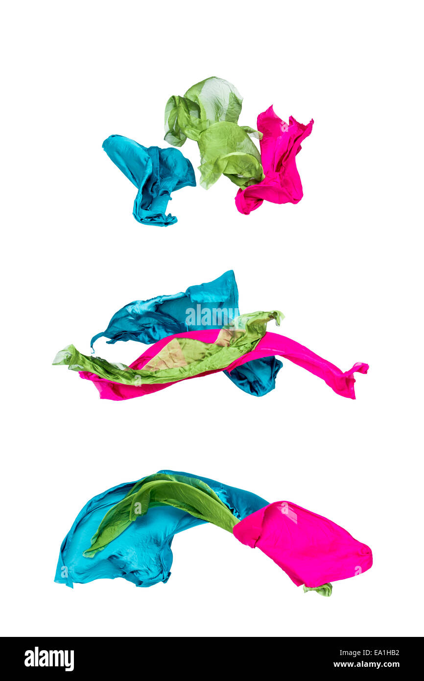 Abstract blue fabric in motion hi-res stock photography and images - Alamy