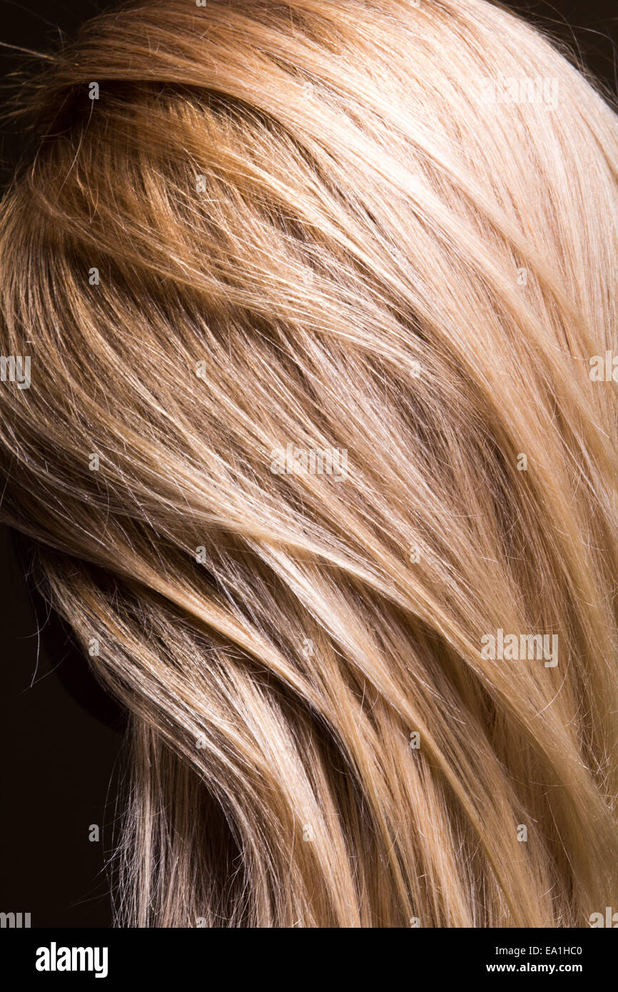 clean natural healthy hair close-up Stock Photo - Alamy