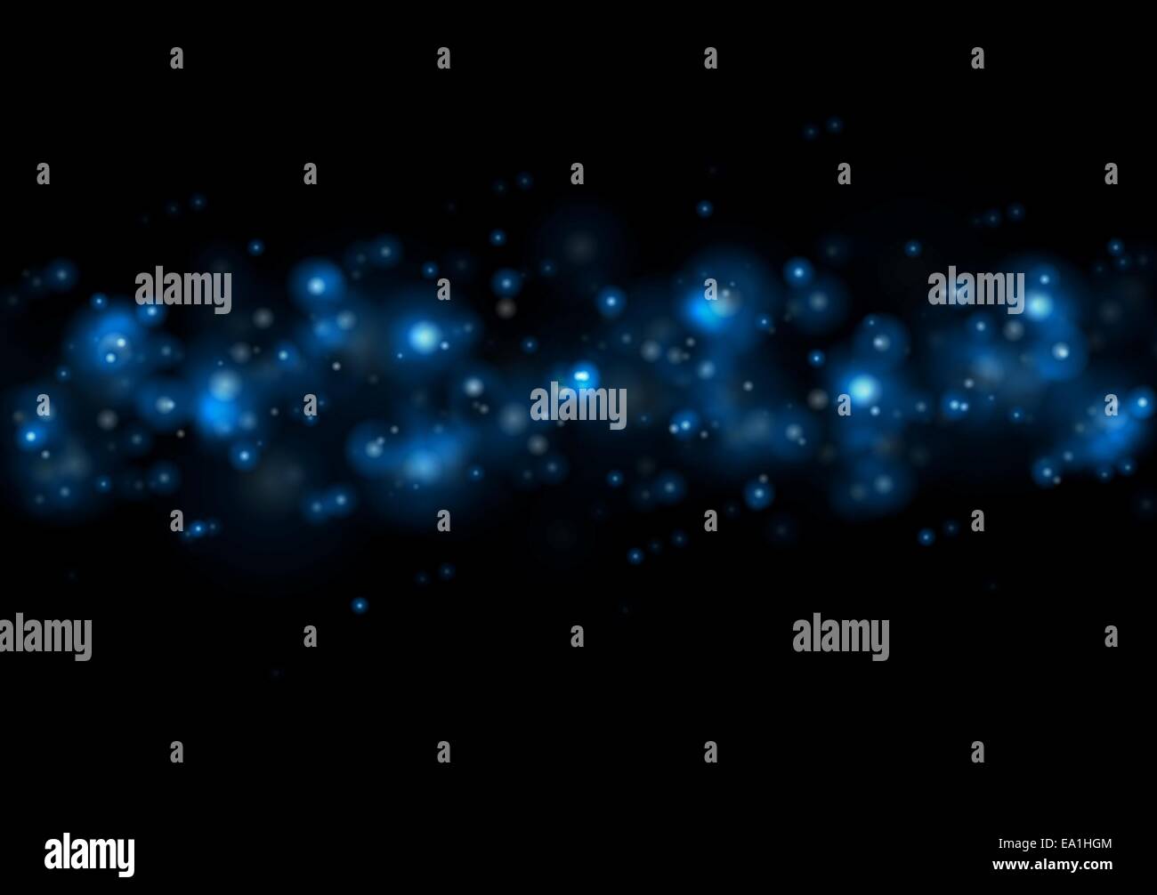 Blue magic lights Stock Photo - Alamy