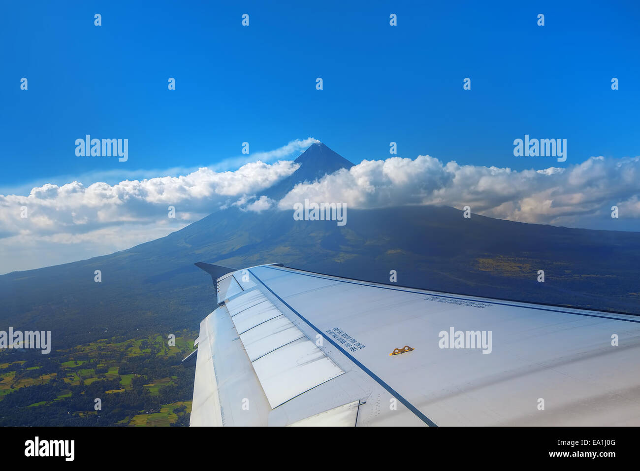 Mayon volcano plane hi-res stock photography and images - Alamy
