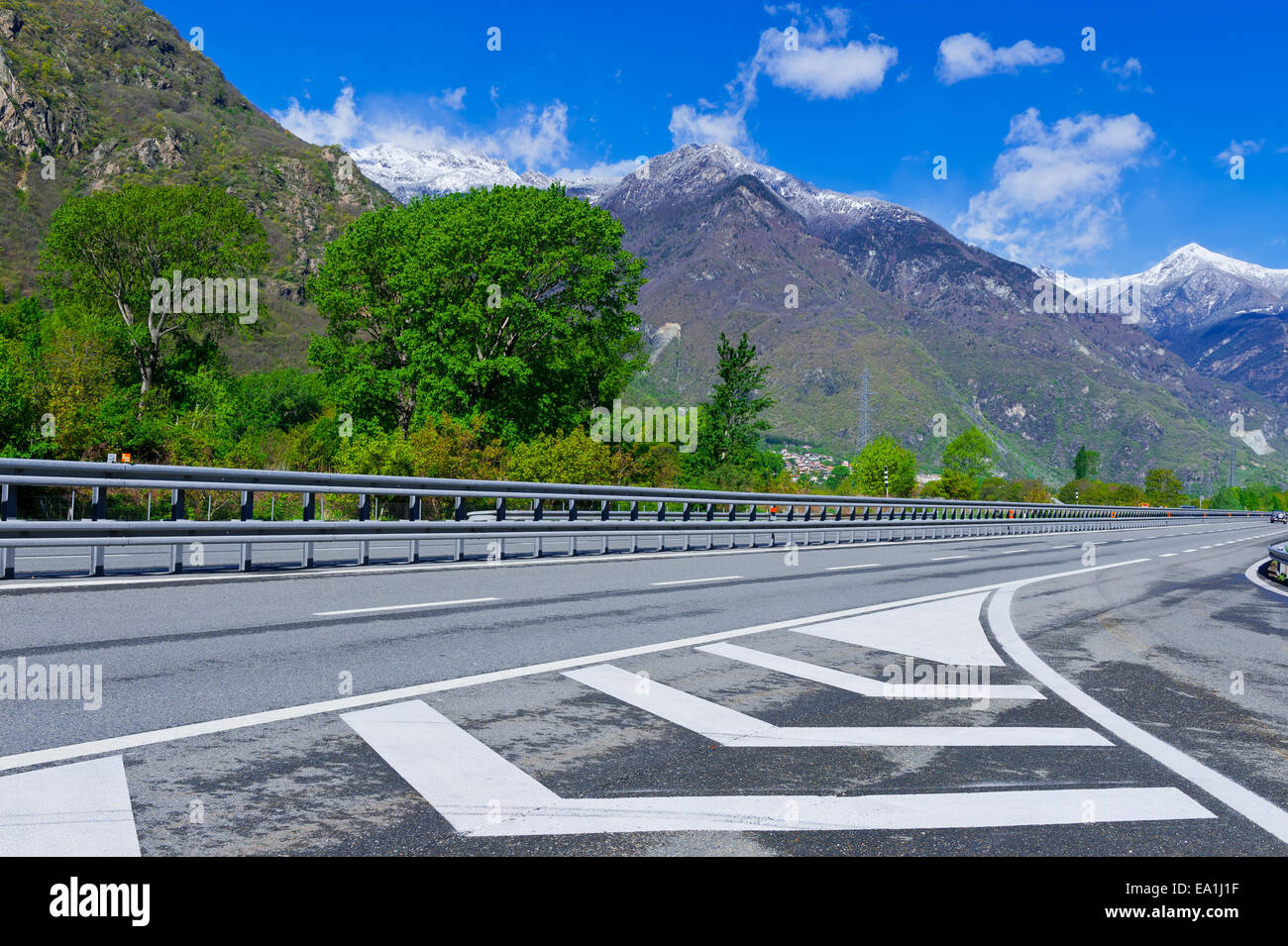 Toll warning sign hi-res stock photography and images - Alamy