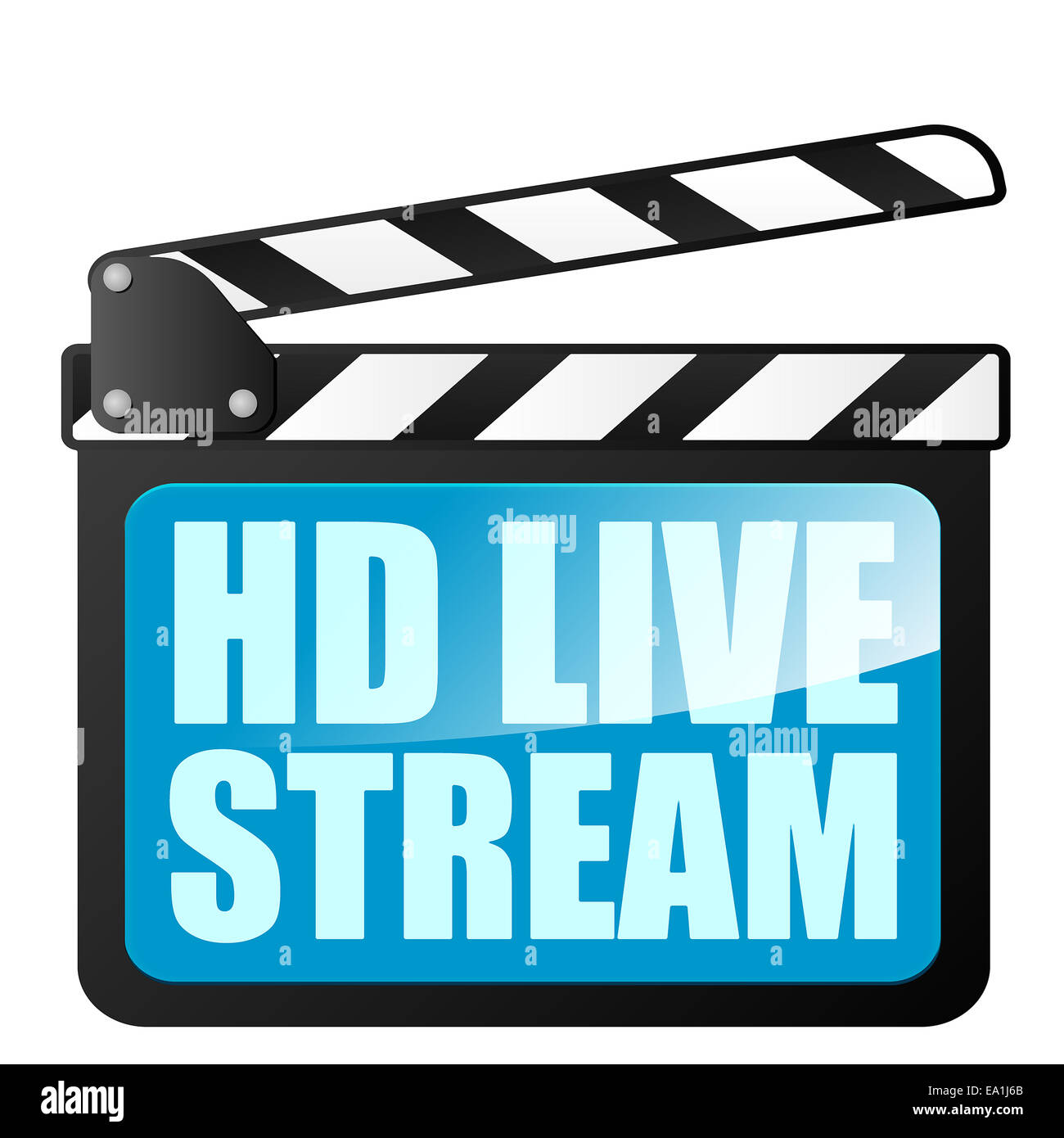 clapper board HD LiveStream Stock Photo - Alamy