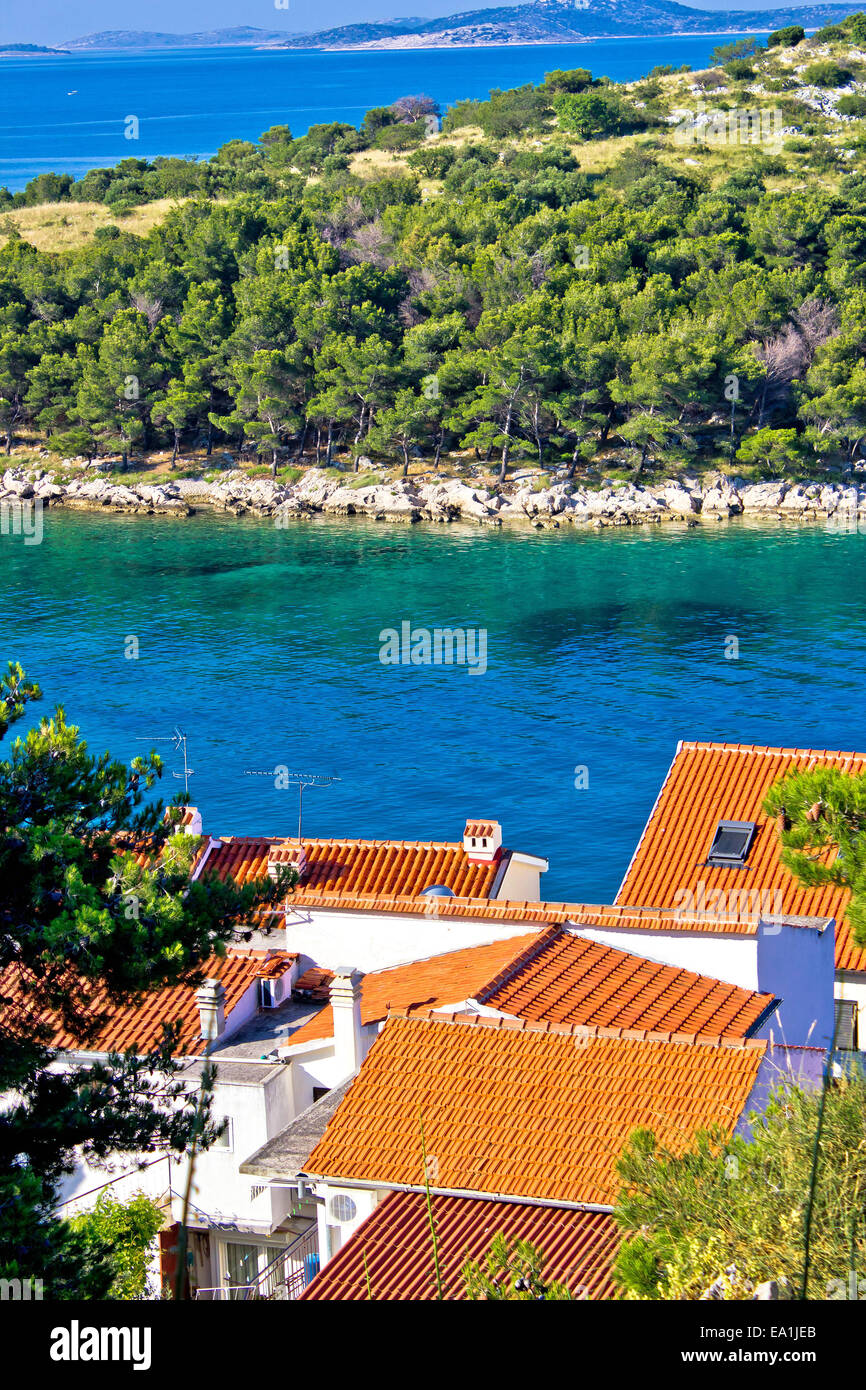 Rooftops, sea and stone islands Stock Photo - Alamy