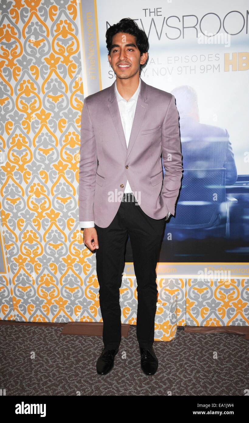 Los Angeles, CA, USA. 4th Nov, 2014. Dev Patel at arrivals for HBO's ...