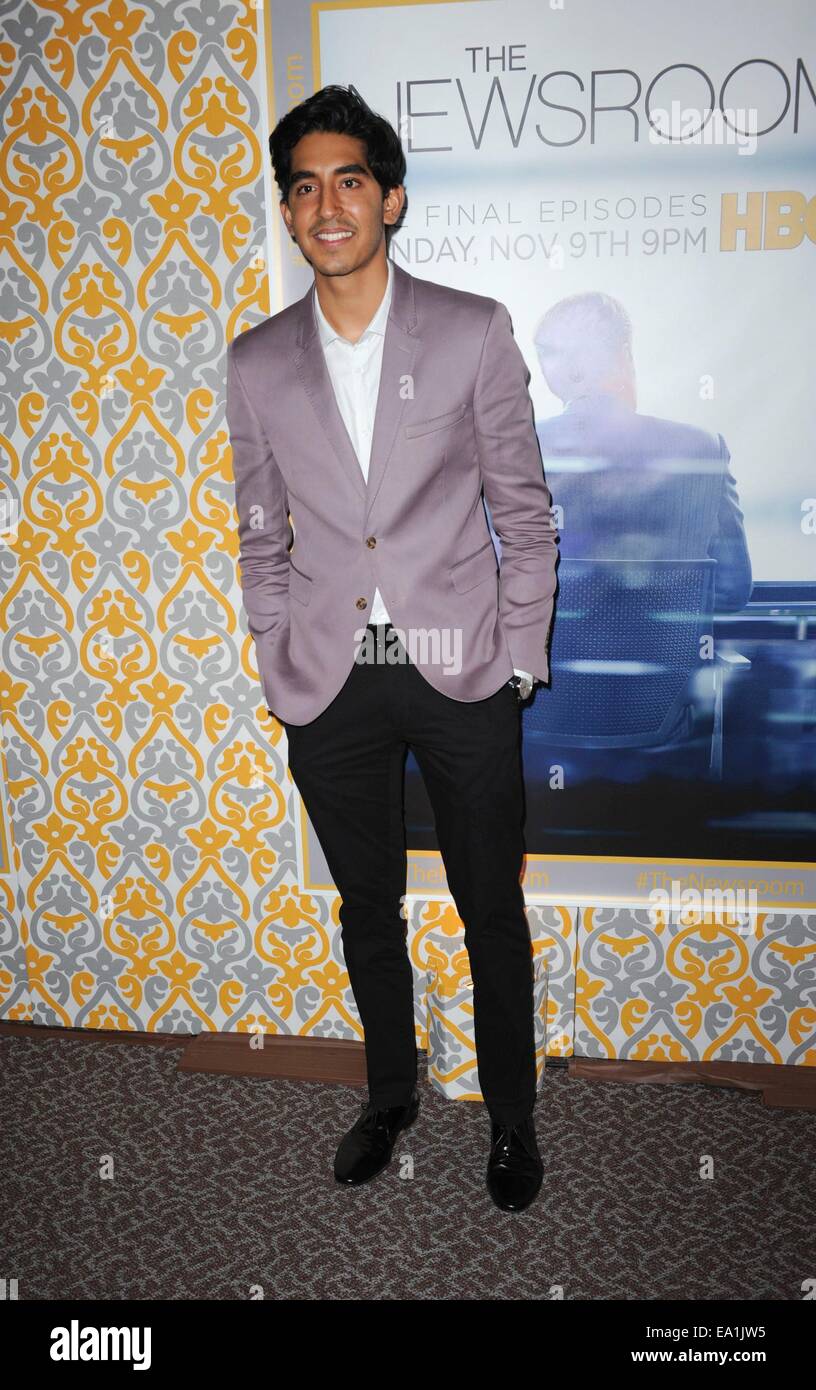 Los Angeles, CA, USA. 4th Nov, 2014. Dev Patel at arrivals for HBO's ...