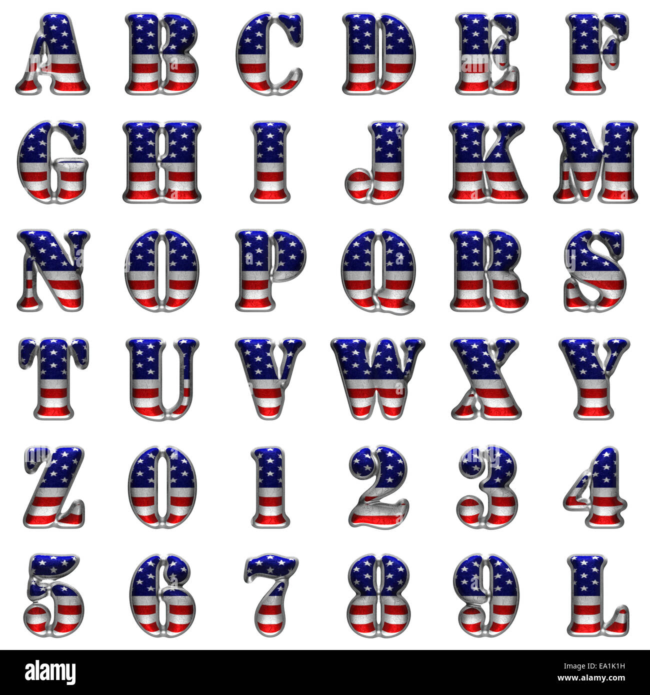 American alphabet hi-res stock photography and images - Alamy