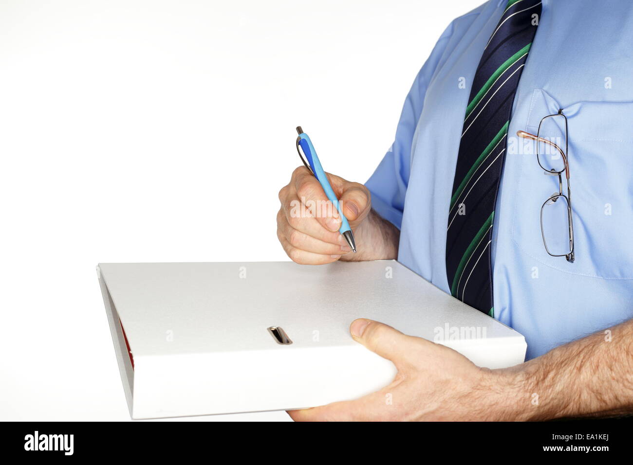 man with pen Stock Photo - Alamy