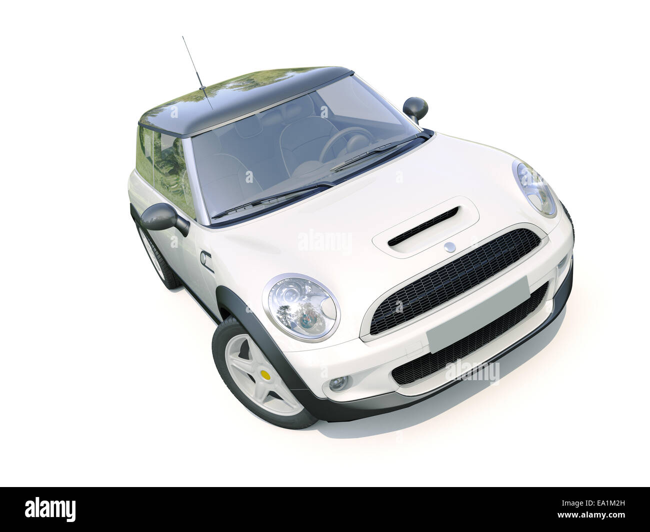 Modern compact car Stock Photo - Alamy