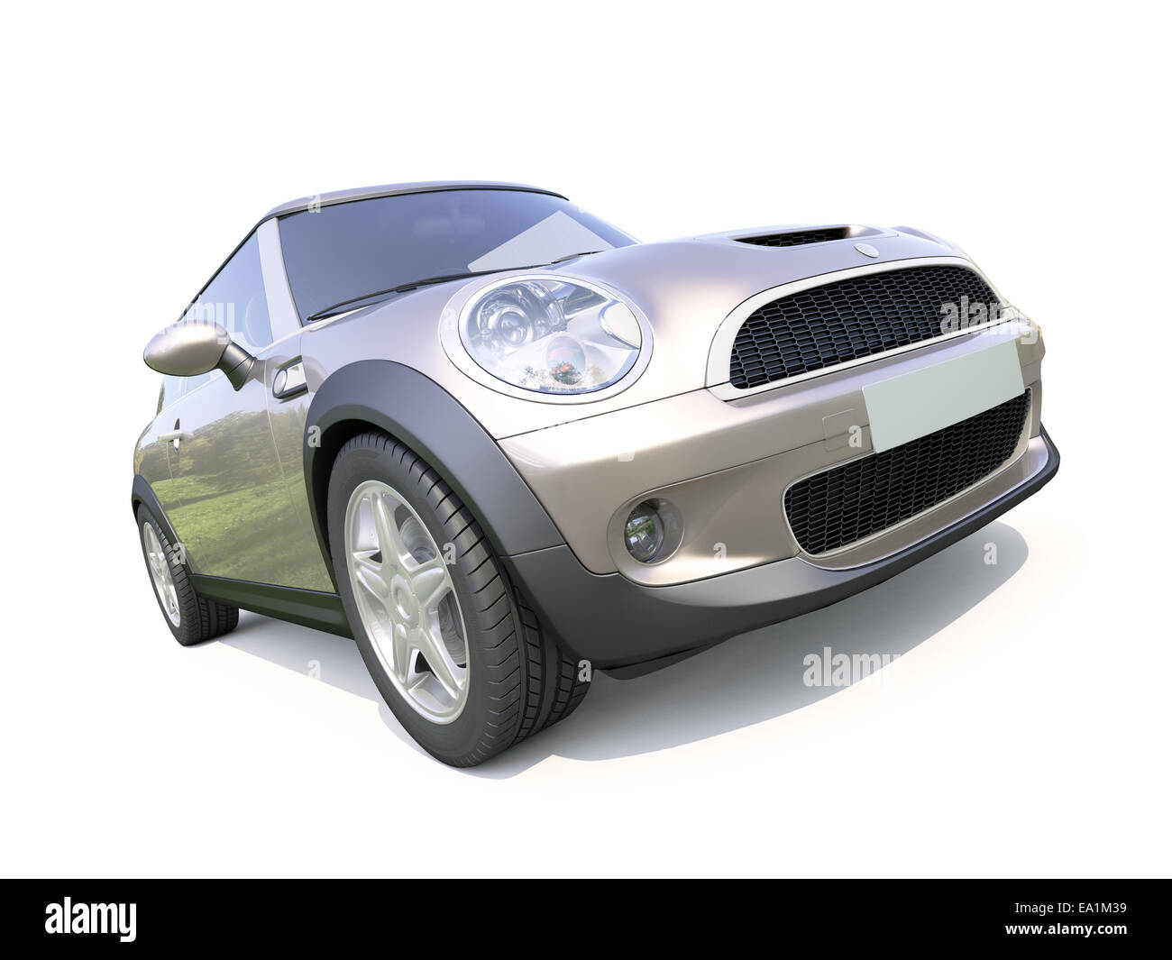 Modern compact car Stock Photo - Alamy