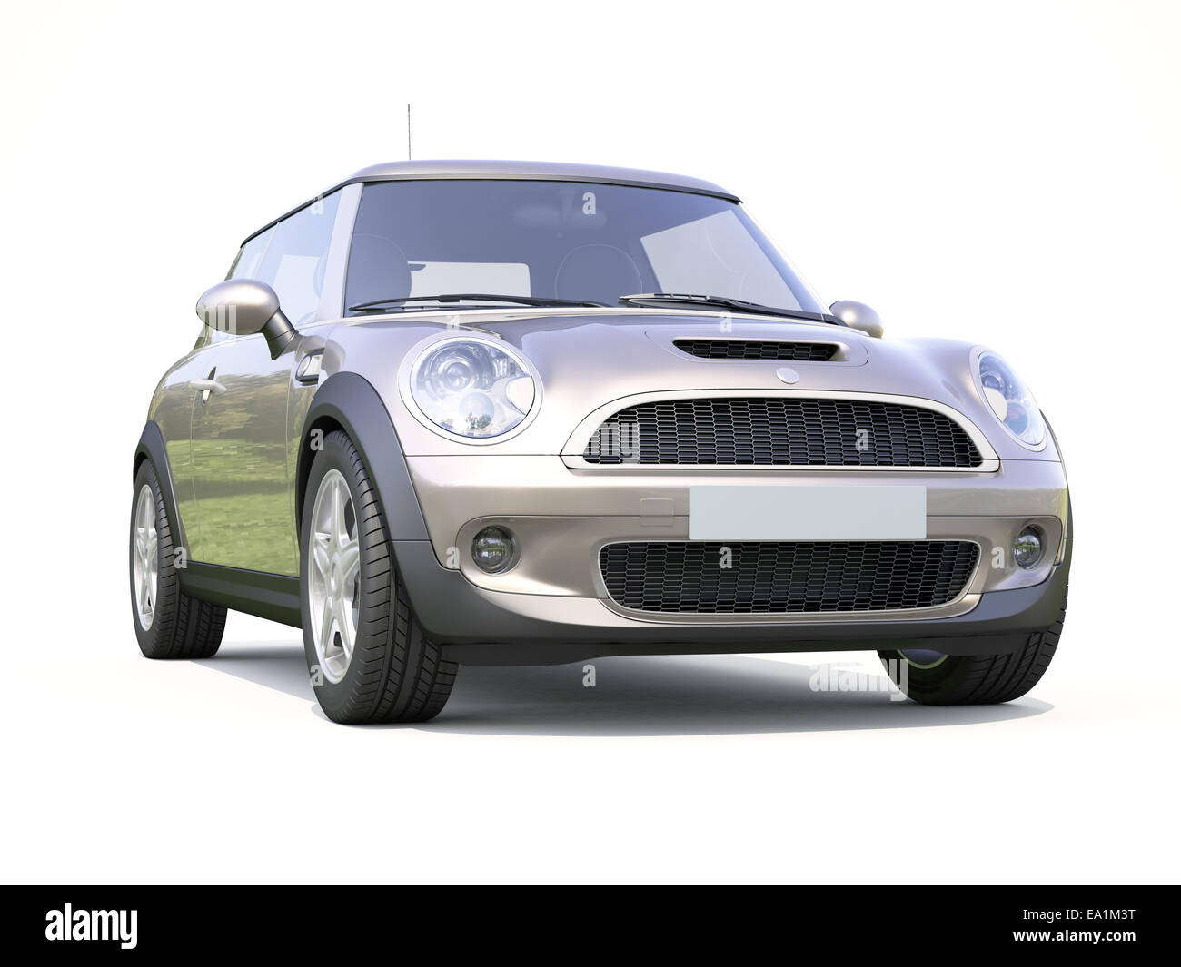 Modern compact car Stock Photo - Alamy