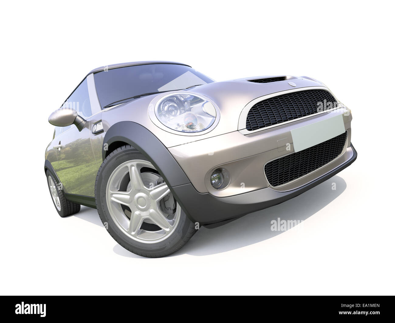 Modern compact car Stock Photo - Alamy