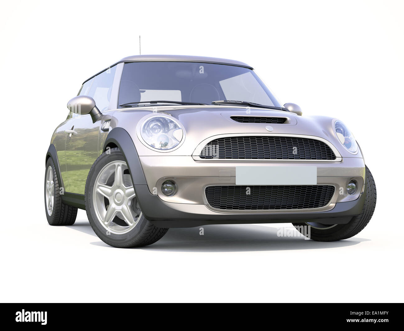 Modern compact car Stock Photo - Alamy