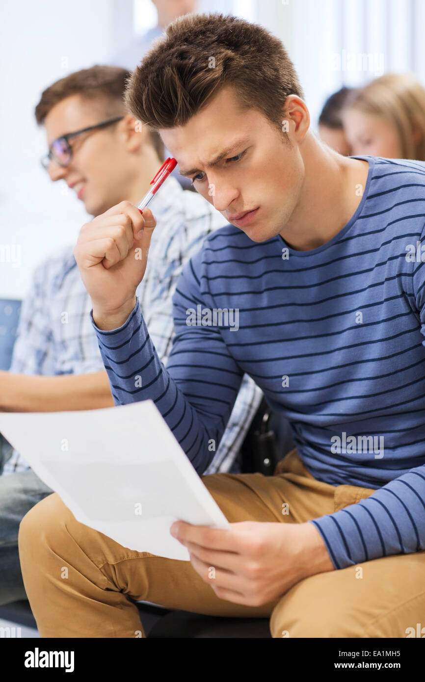 group of students in classroom Stock Photo - Alamy