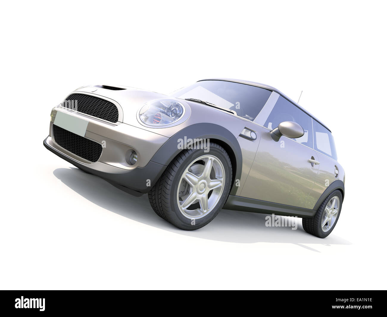 Modern compact car Stock Photo - Alamy