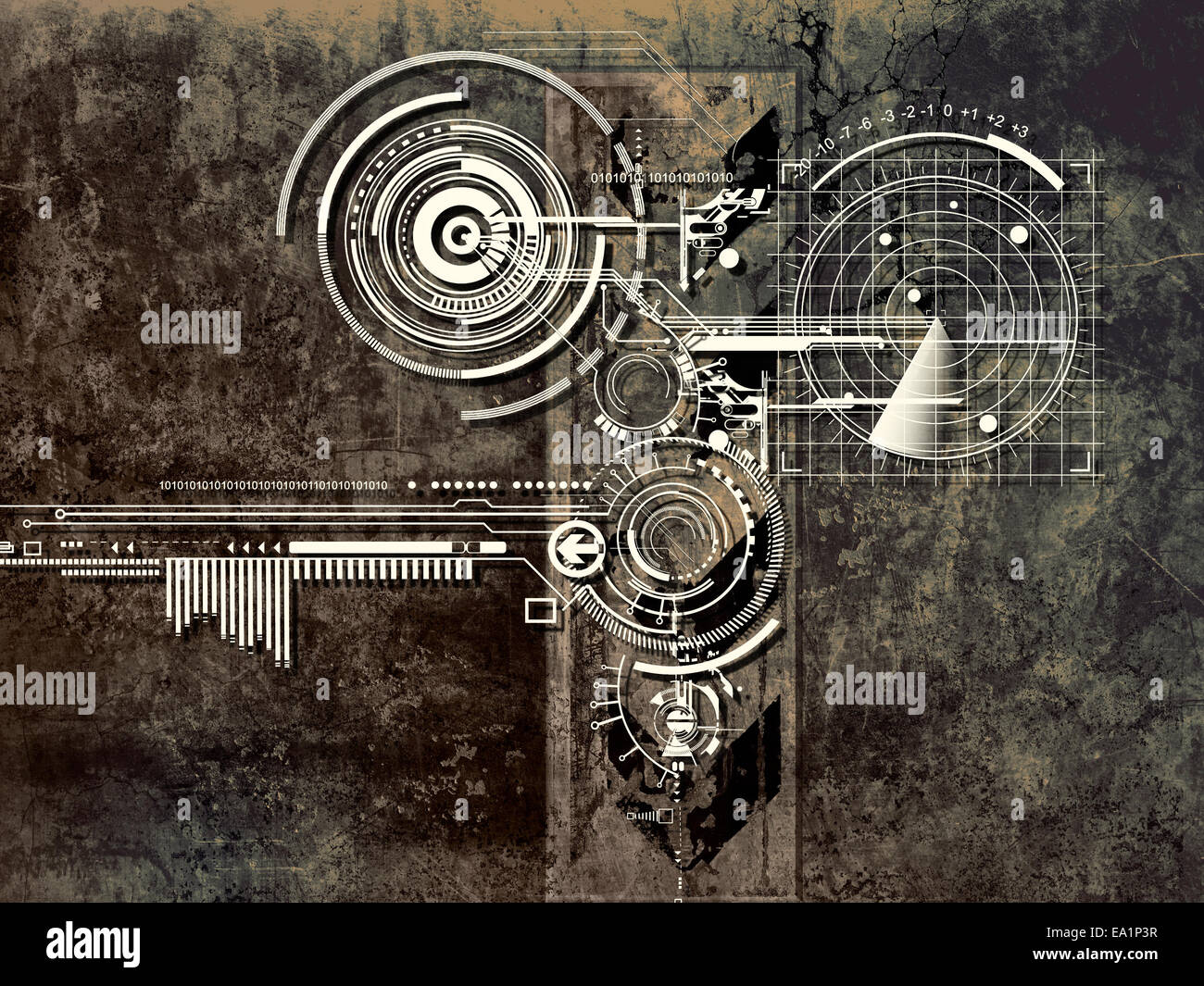 The monitoring in symbolic form Stock Photo - Alamy