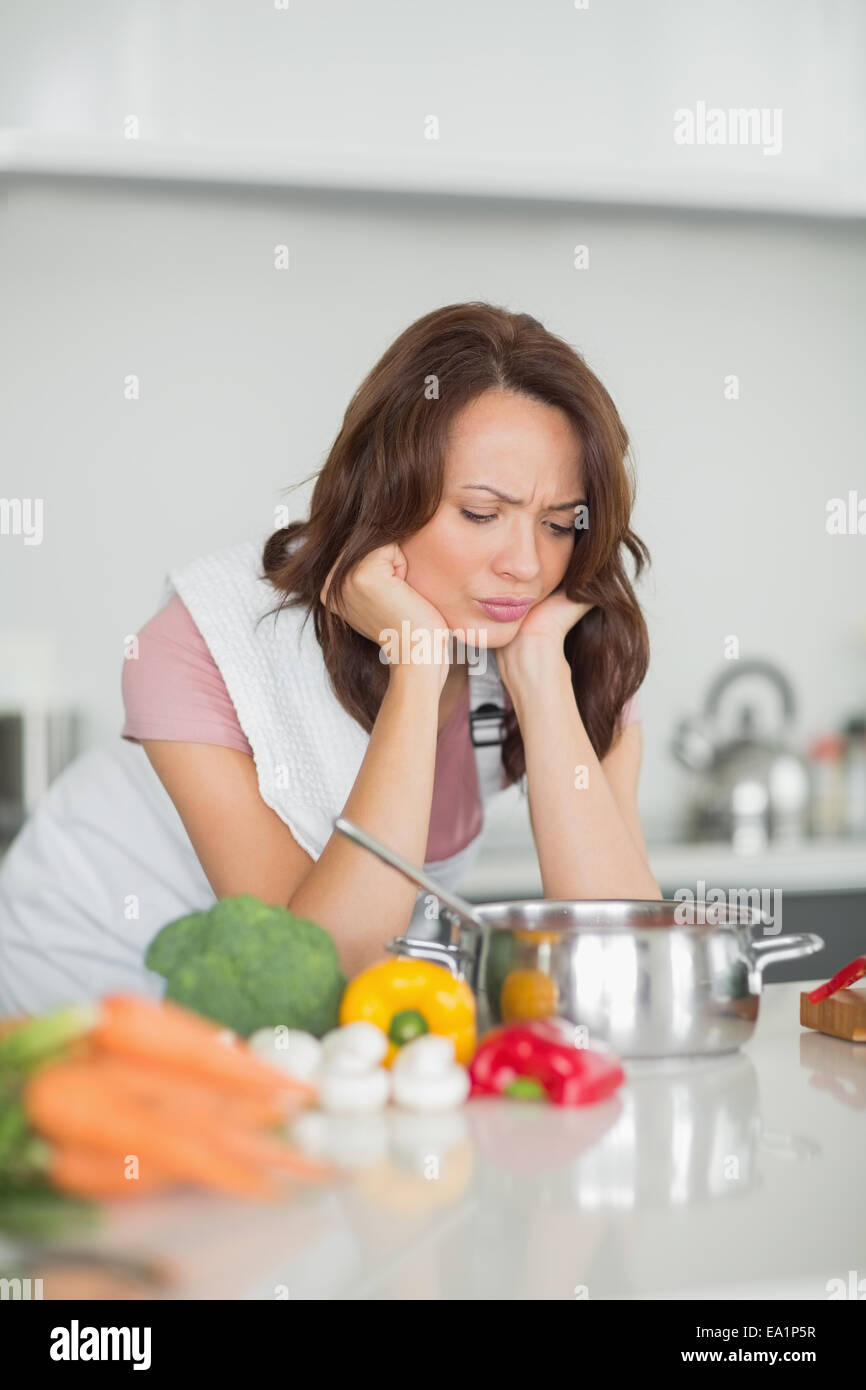 Serious cooking in home kitchen hi-res stock photography and images - Alamy
