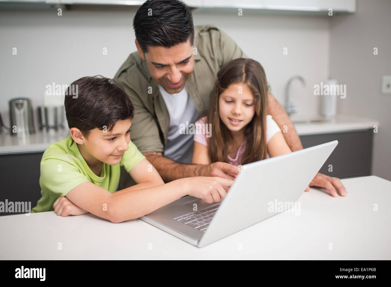 Female kids children laptop hi-res stock photography and images - Alamy