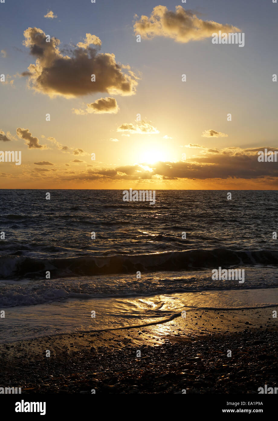 evening at the sea Stock Photo - Alamy