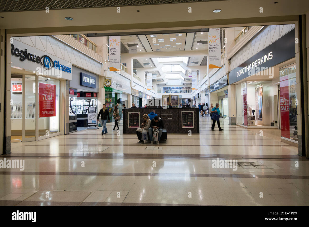 Broadmarsh Shopping Centre in Nottingham City, England UK Stock Photo ...