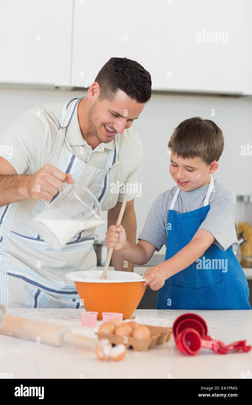 Father baking hi-res stock photography and images - Alamy