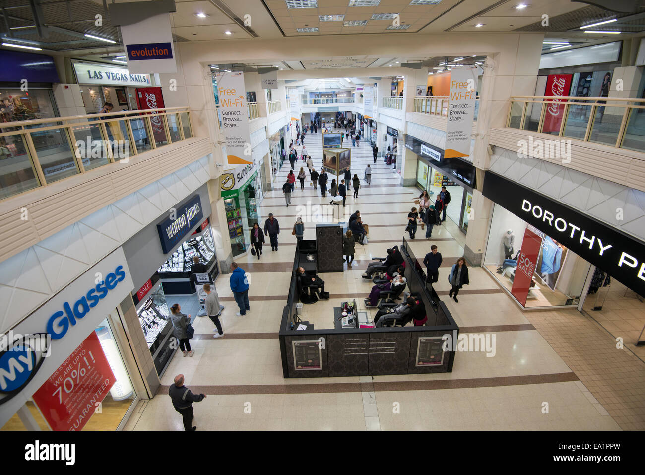 Broadmarsh Shopping Centre before it was demolished in Nottingham City ...