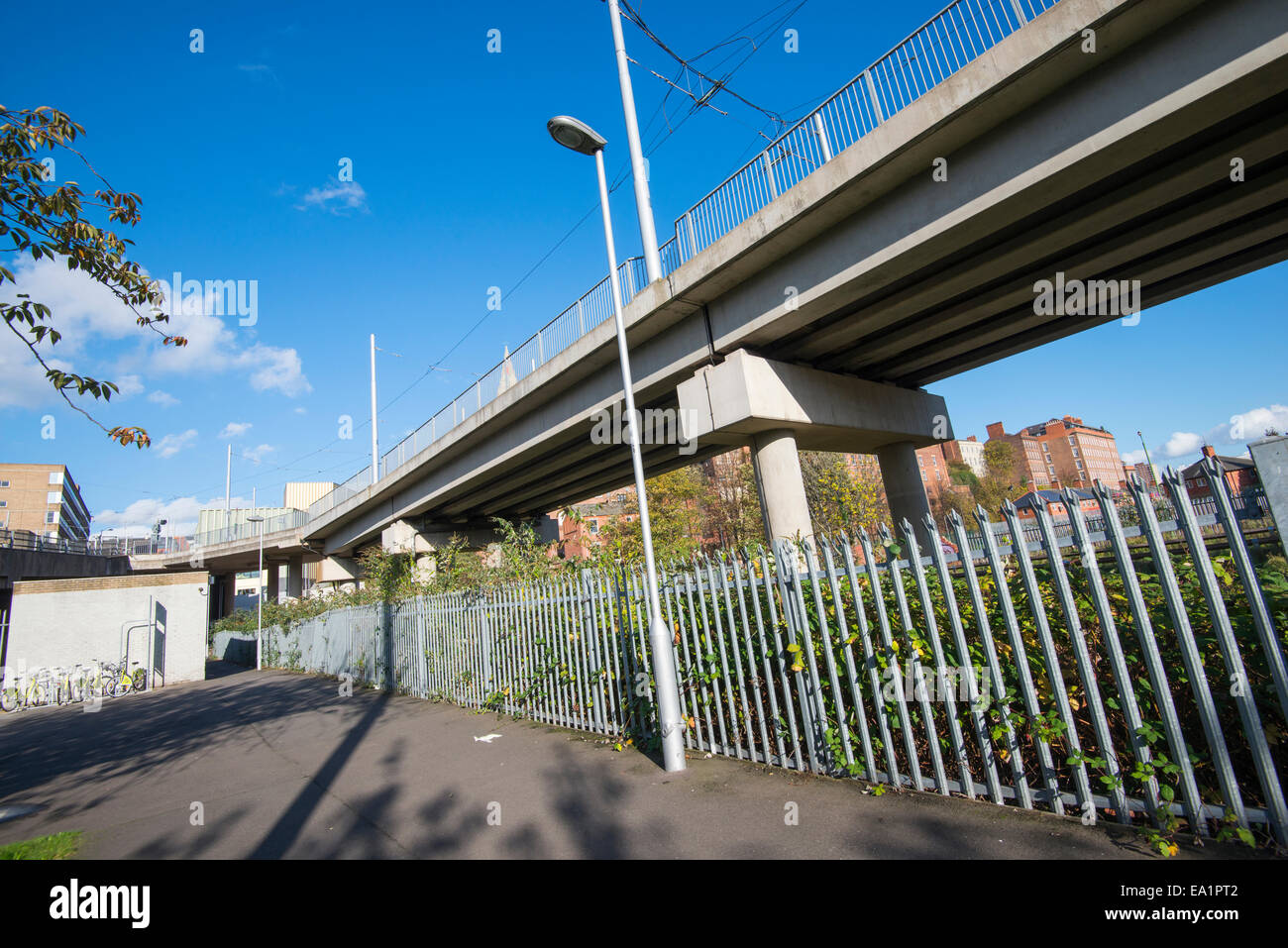 Empty land being developed on Canal Street by Broadmarsh in Nottingham ...