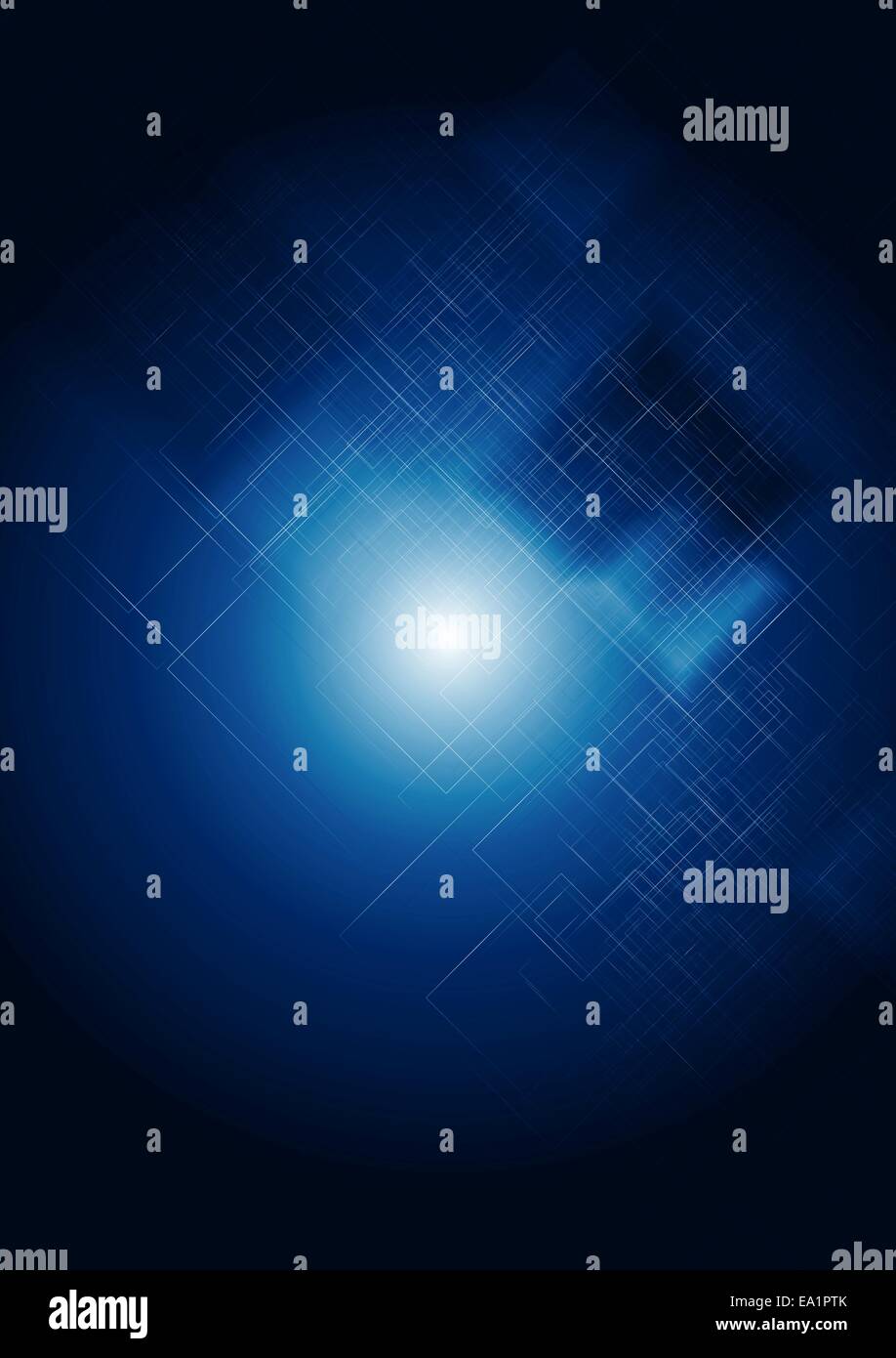 Dark blue abstract technical design Stock Photo - Alamy