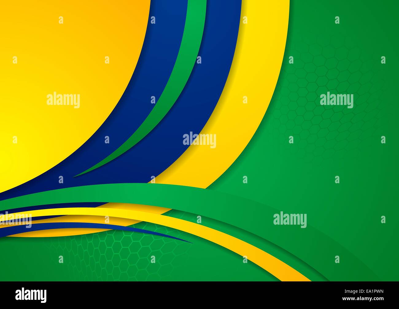 Bright wavy background in Brazilian colors Stock Photo - Alamy