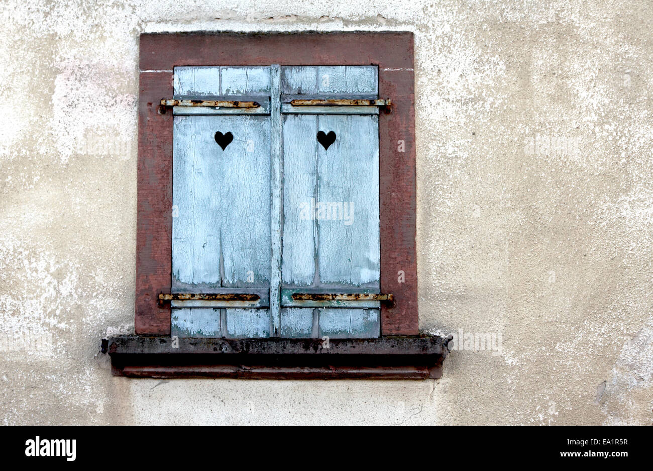 Window with heart Stock Photo - Alamy